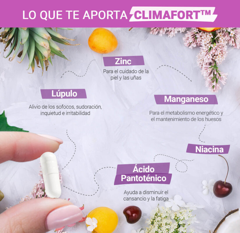 ClimaFort™ Menopause | Pastillas naturales para la menopausia